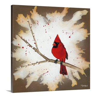 Weathered Friends - Cardinal Wrapped Canvas Art Print, 20"x20 ...