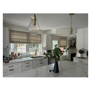 Fabric Roman shades - Modern - Kitchen - DC Metro - by Budget Blinds of ...