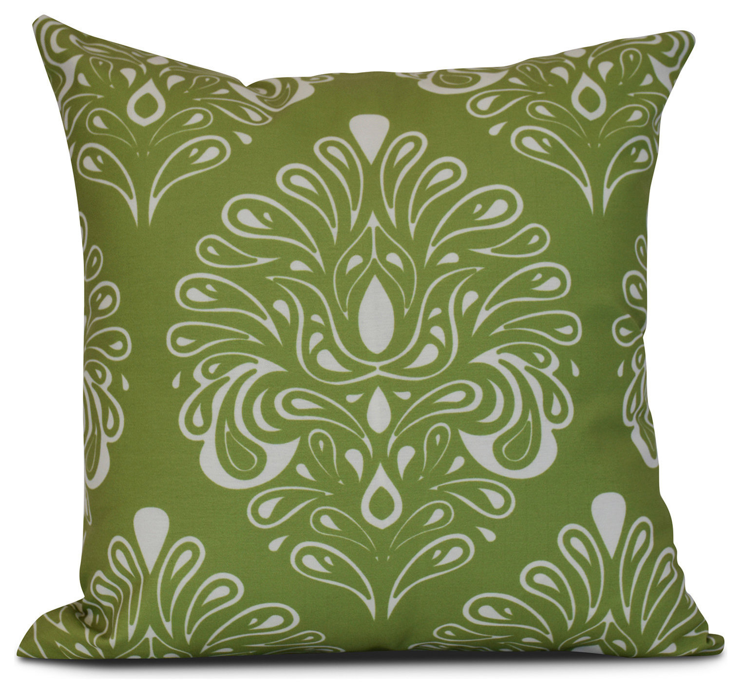 16x16", Veranda, Geometric Print Outdoor Pillow, Teal, 16"x16 ...