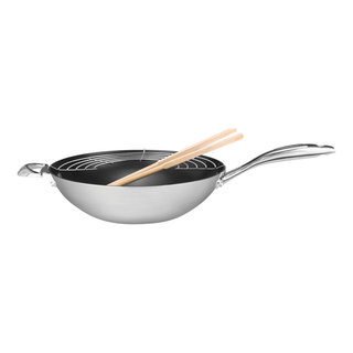 Scanpan CTP - 12 1/2" Wok - Traditional - Woks And Stirfry Pans - by Chef's Arsenal | Houzz