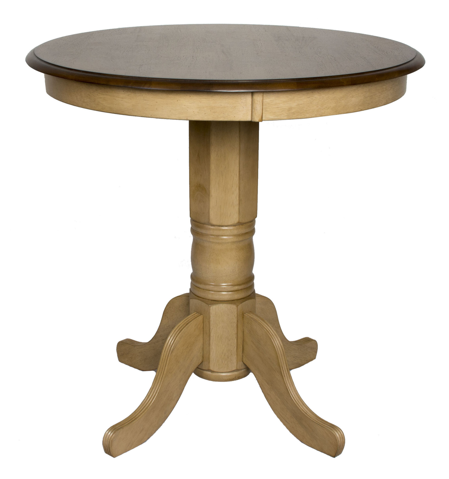 3 Piece 36" Round Pub Table Set withStools Counter Height Dining Seats ...