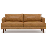 Livingston 76-inch Sofa, Genuine Leather - Midcentury - Sofas - by Dot ...