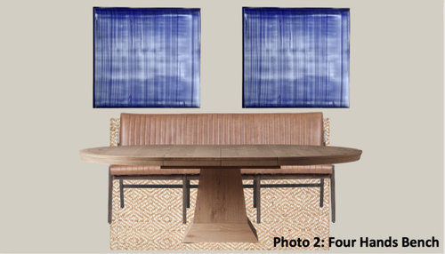 Dining Bench Sizing? Longer than table or shorter?