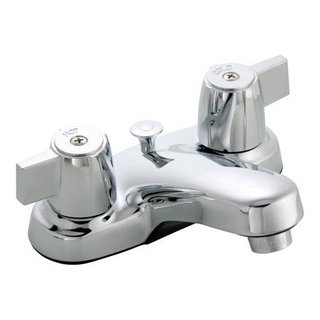 Banner Lavatory Faucet With Two Metal Blade Handles - Contemporary ...