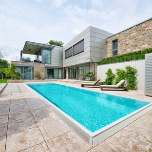 75 Beautiful White Stone Pool Pictures & Ideas | Houzz