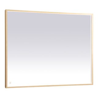 Elegant MRE63648BR Pier 36x48" LED Mirror - Modern - Bathroom Mirrors ...