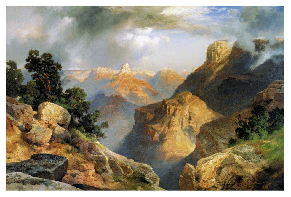 "Grand Canyon" Paper Art, 32"x22" - Southwestern - Prints And Posters ...