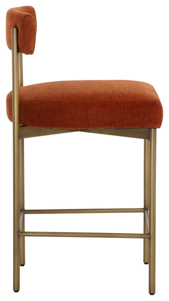 Seneca Counter Stool Antique Brass Danny Rust, Counter Height ...