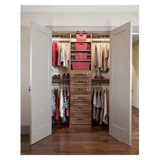 Custom Walnut Reach-In Closet with Innovative Storage - Closet - San ...
