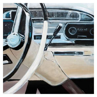 "1950S Car Dashboard" Poster Print by Atelier B Art Studio, 12"x12 ...