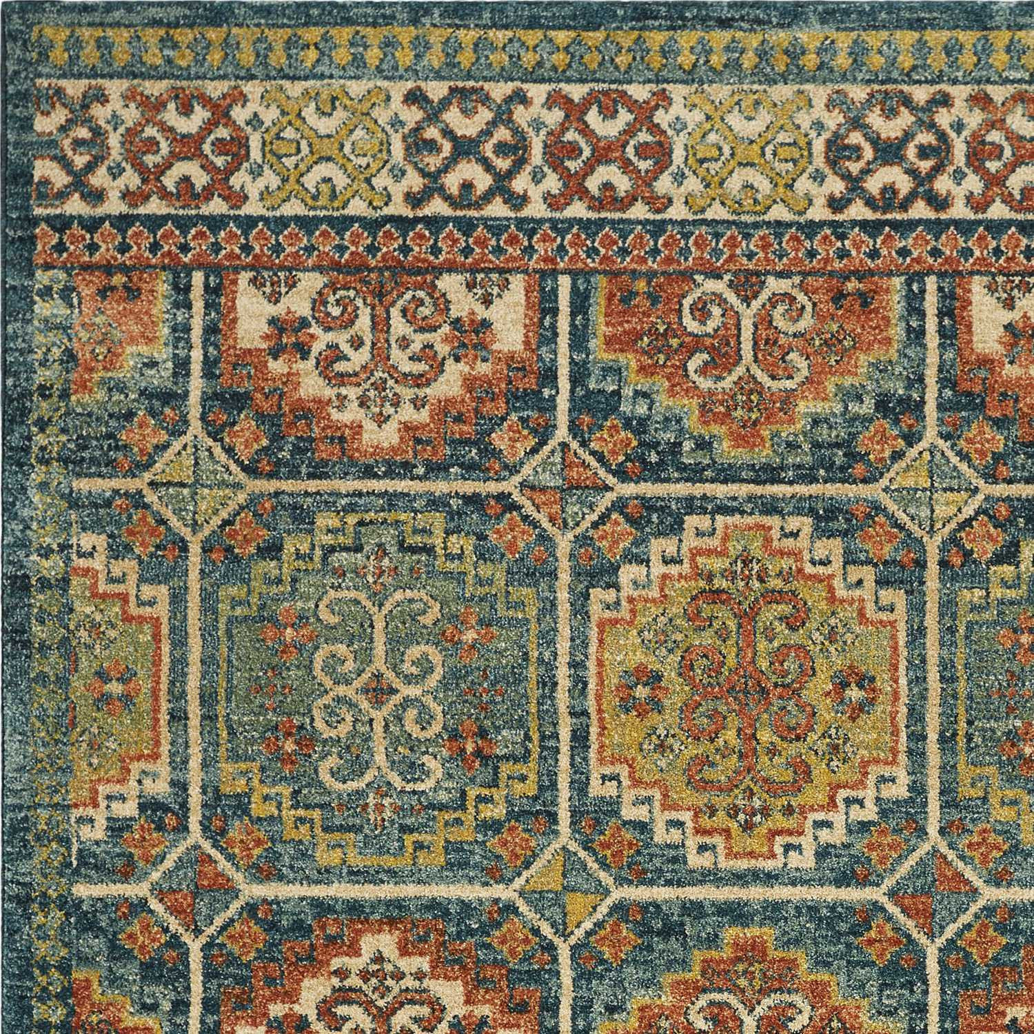 118" X 158" Teal Polypropylene Rug - Mediterranean - Area Rugs - by ...