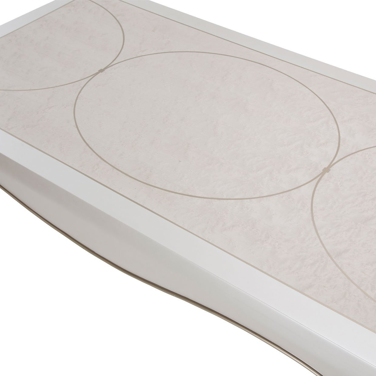 Aico Amini London Place Rectangular Cocktail Table in Creamy Pearl ...