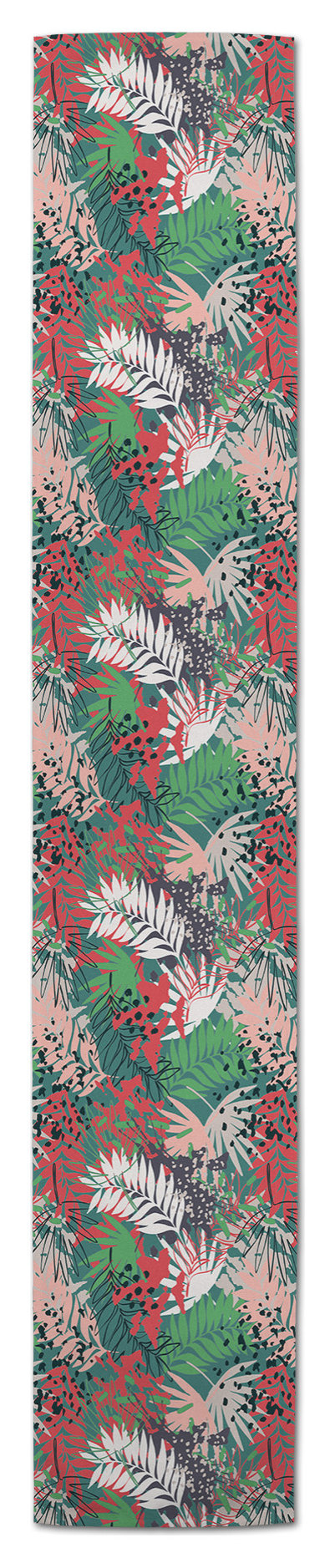 Jungle Pattern 16x72 Cotton Twill Runner, 16x72 - Tropical - Table ...