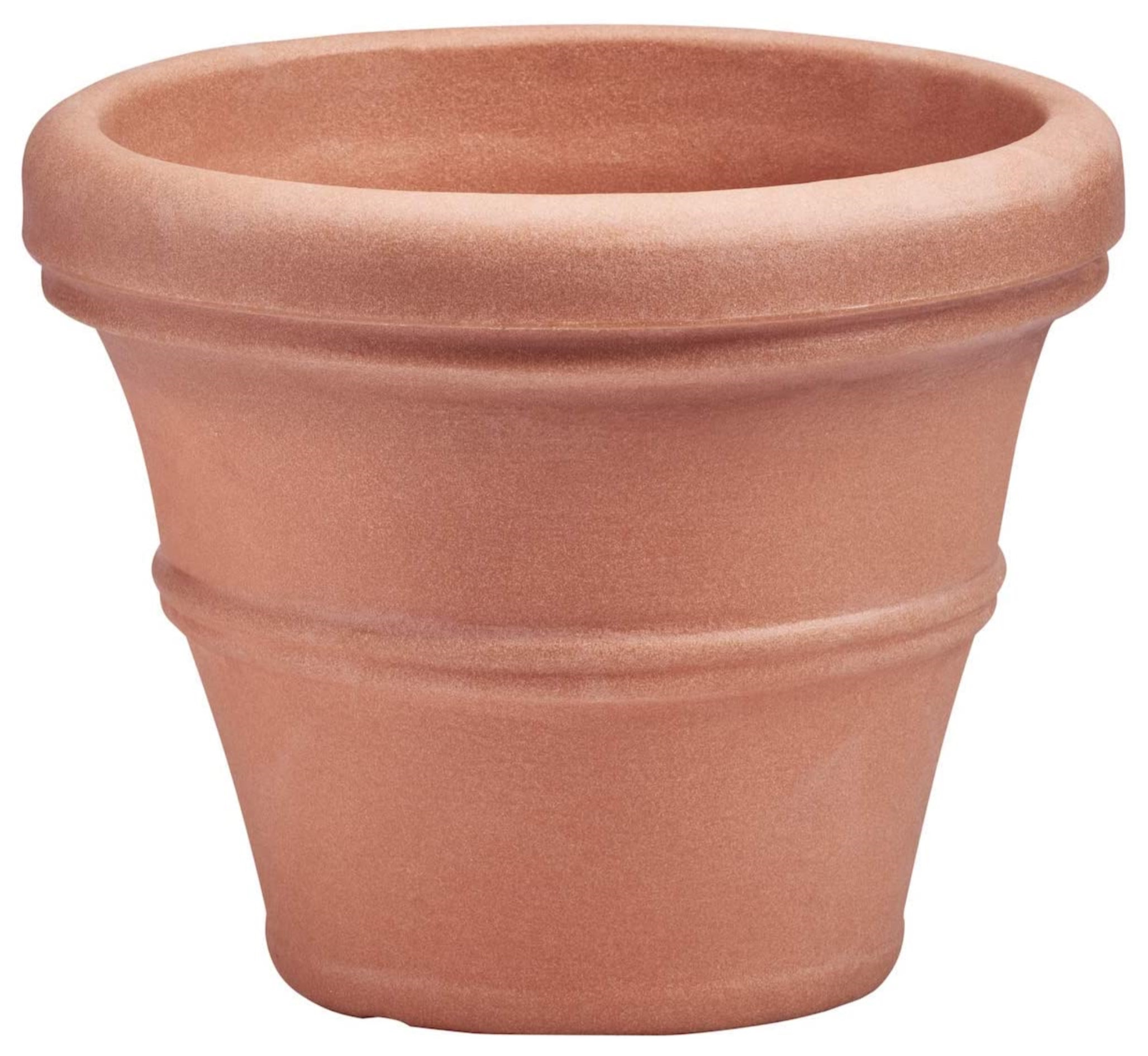 Crescent Garden Brunello Classic Rolled-Rim Planter, Weather Terracotta ...
