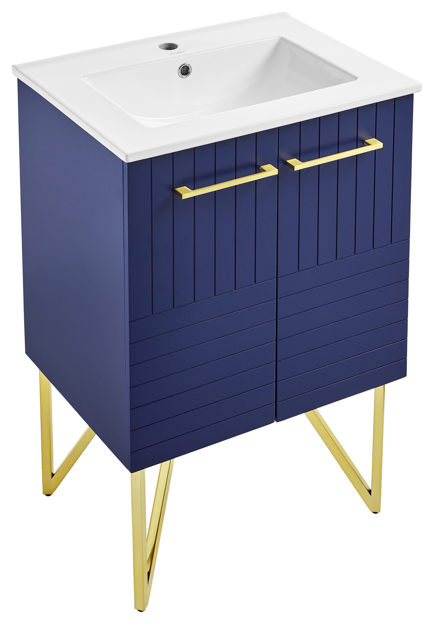 Annecy 24" Bathroom Vanity, Granger Blue - Contemporary - Bathroom ...