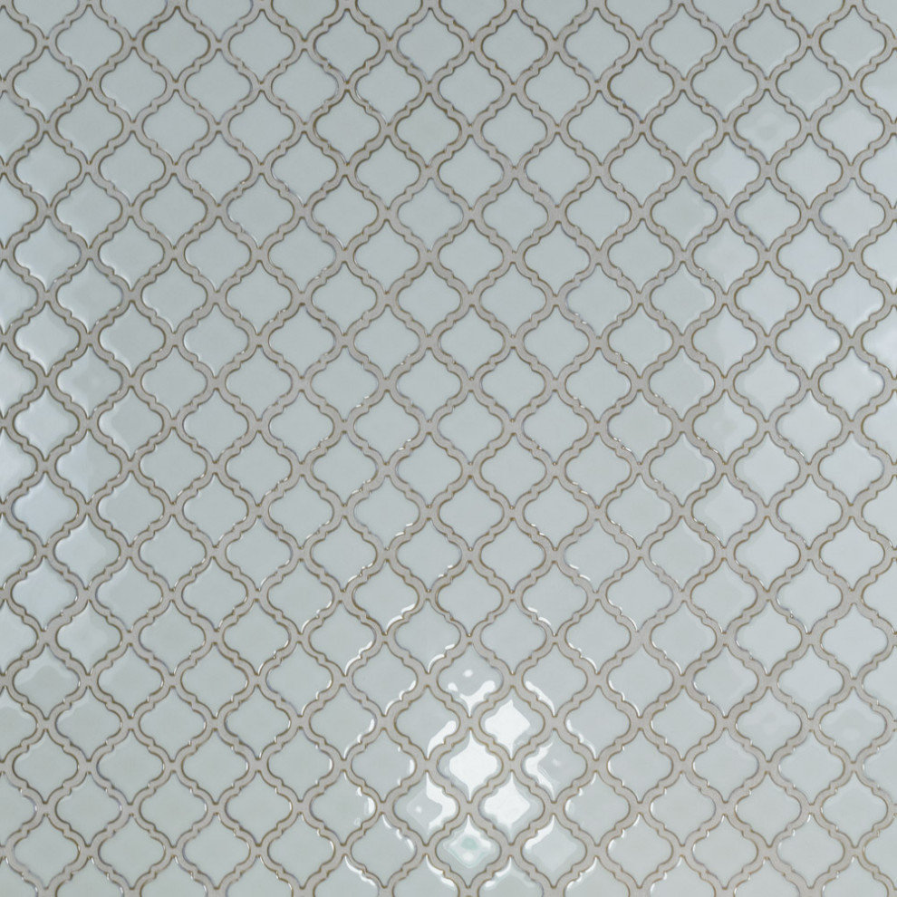 Hudson Tangier Mosaic Floor and Wall Tile, Silk White, Sample ...