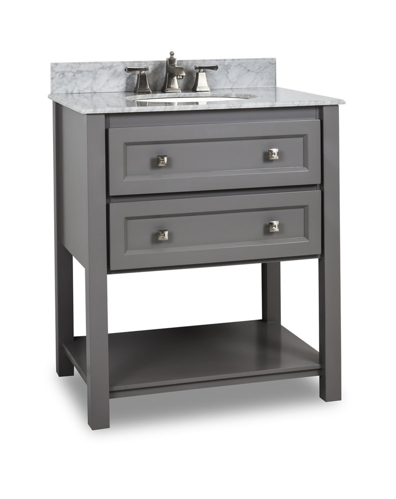 Elements VAN088-T-MW 31" Adler Vanity, Grey - Transitional - Bathroom ...
