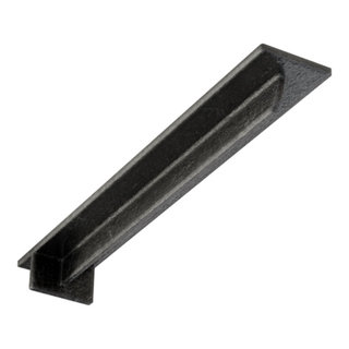 3"x20"x2" Heaton Hidden Support Steel Bracket, Hammered Black, 3"Wx20 ...