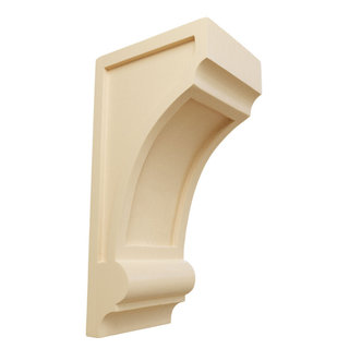 Small Farmingdale Acanthus Corbel, Lindenwood, 3 1/2"Wx2 7/8"Dx7 3/4"H ...