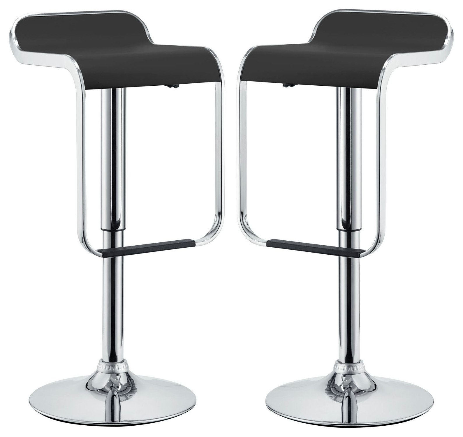 LEM Bar Stool Vinyl Set of 2 - Contemporary - Bar Stools And Counter ...