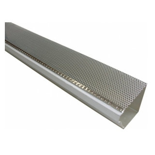 Aluminum K-Style Drop-In Gutter Guards, 5" - Transitional - Roofing And ...