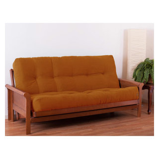 Blazing Needles Renewal 9-inch Twill Full-size Futon Mattress - Spice ...