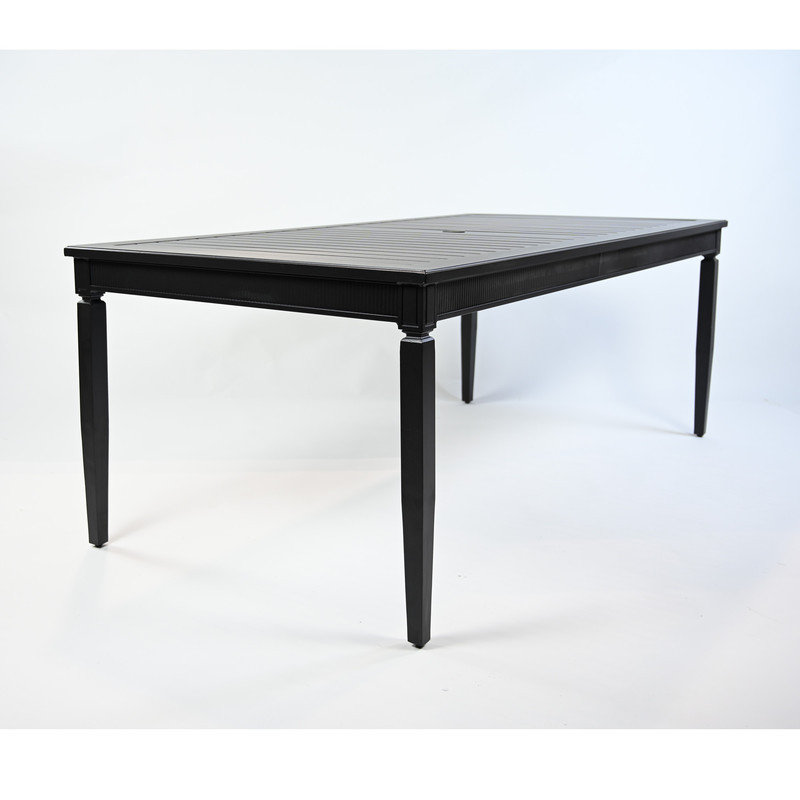 Monterey Rectangle Outdoor Cast Aluminum Dining Table - Transitional - Outdoor Dining Tables ...