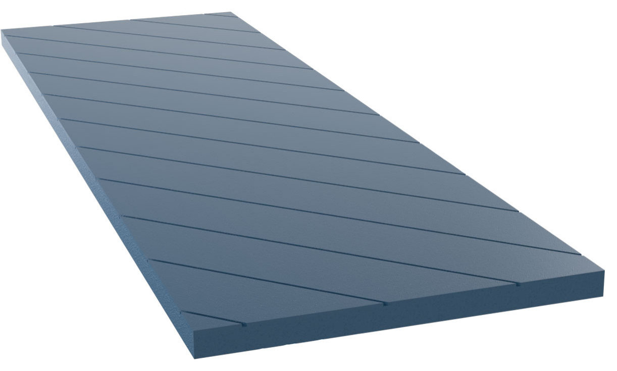 True Fit PVC Diagonal Slat Modern Style Fixed Mount Shutters, 18"W x 29 ...