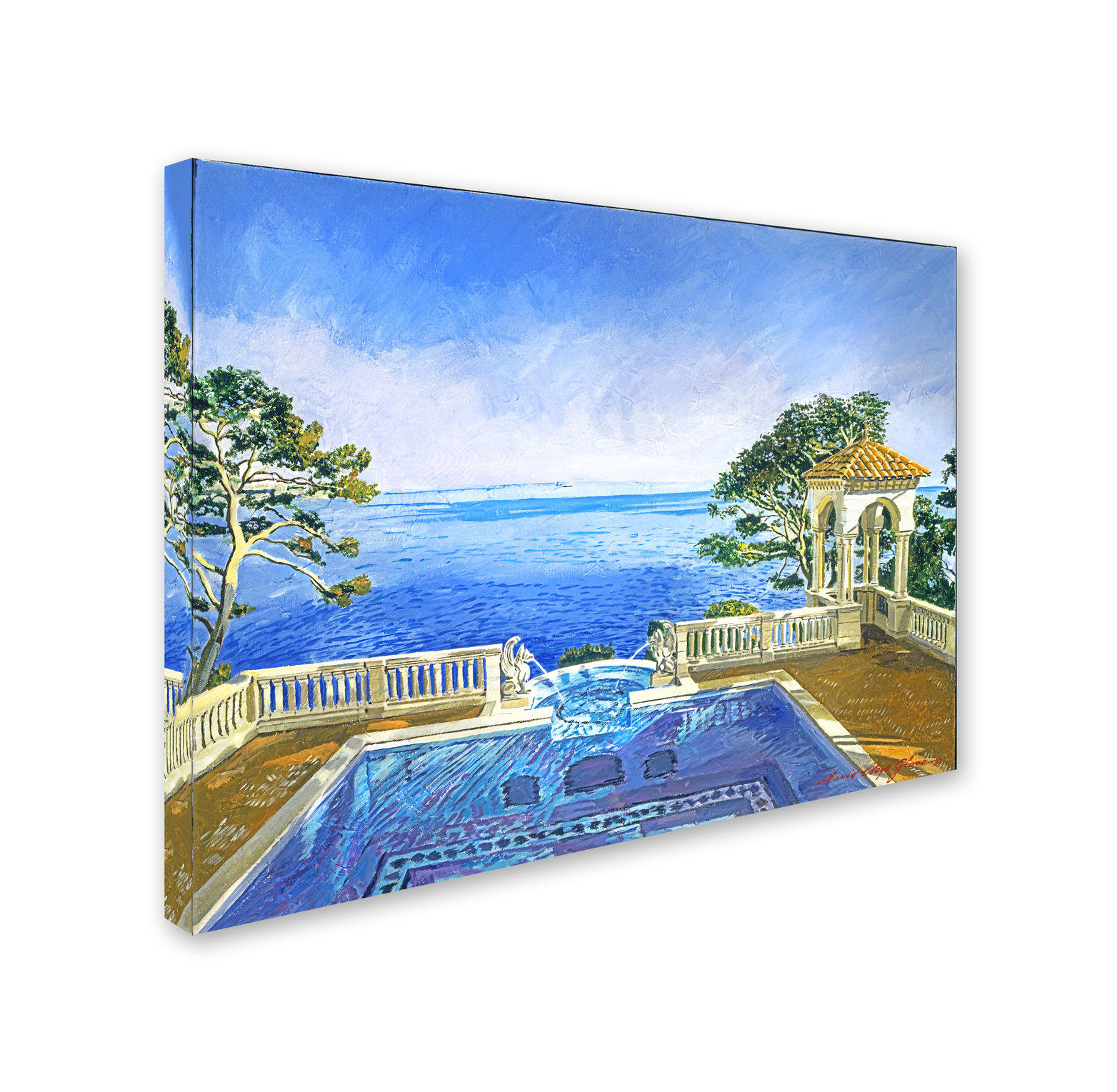 David Lloyd Glover 'Cap Martin, Monaco' Canvas Art, 24"x32 ...