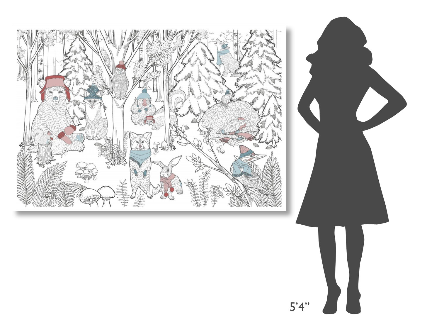 "Color the Forest Color XIII" Digital Paper Print by Elyse DeNeige, 20 ...