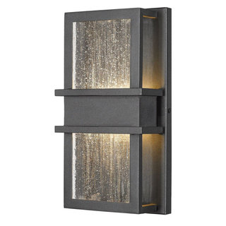 16W 2 LED Outdoor Wall Sconce In Transitional Style-12 Inches Tall and ...