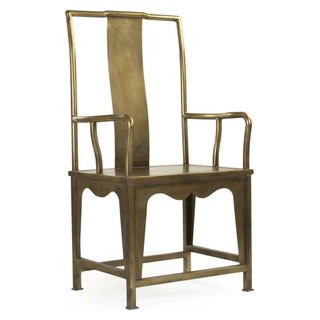 Brys Arm Chair - Asian - Armchairs And Accent Chairs - by HedgeApple | Houzz