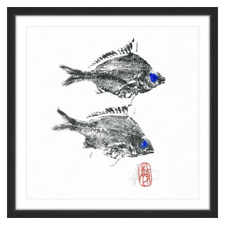 "Bream" Framed Painting Print, 24"x24" - Asian - Prints And Posters ...