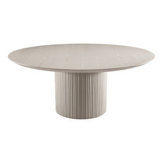 Adria Round Dining Table Nevoa 71" - Transitional - Dining Tables - by ...