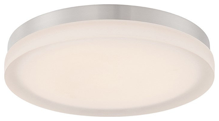 Modern Forms Circa 1-Light 11" LED Round Flush Mount/3000K, Titanium ...