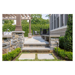 Haddonfield NJ Residence # 8 - Elegant Pergola and Fireplace - Rustic ...