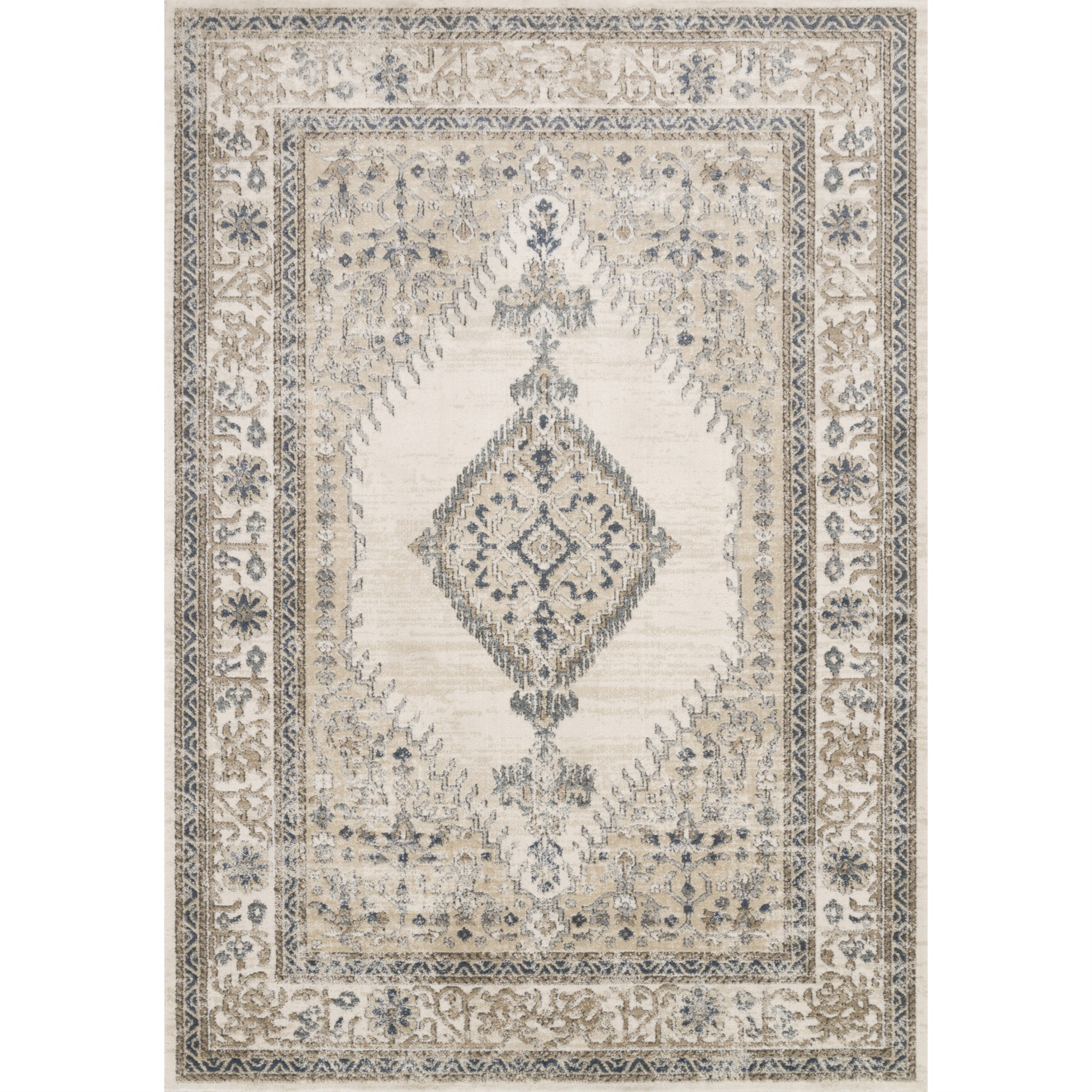 Teagan Rug, Oatmeal/Ivory, 2'8"x7'6" - Mediterranean - Hall And Stair ...