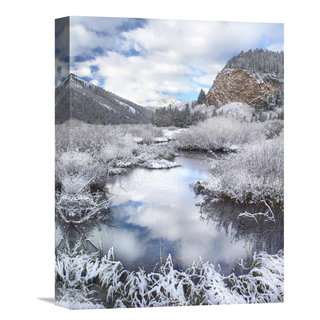 "Boulder Mountains And Summit Creek Dusted With Snow, Idaho" Artwork ...