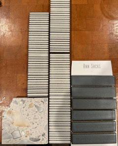 How much would stacked non-rectified uneven grout lines be noticed?