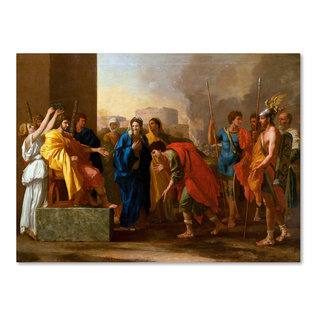 Nicolas Poussin 'The Continence Of Scipio' Canvas Art, 24"x18 ...