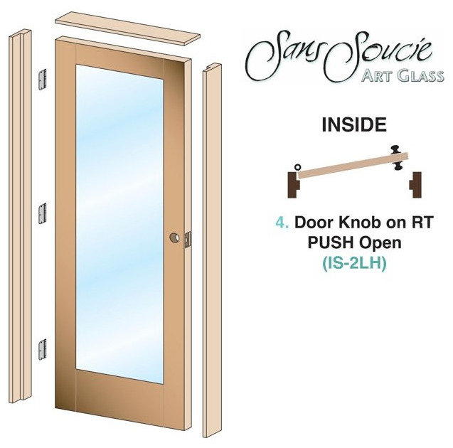 Interior Prehung Door or Interior Slab Door - Demi Circle - Primed - 28 ...