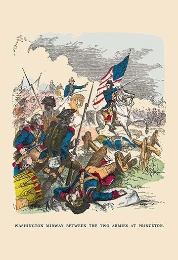 Washington Midway Between the Two Armies at Princeton, 24" x 36 ...