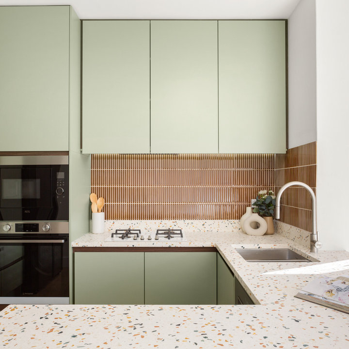 75 Beautiful Kitchen with Terrazzo Benchtops Ideas & Designs - June ...