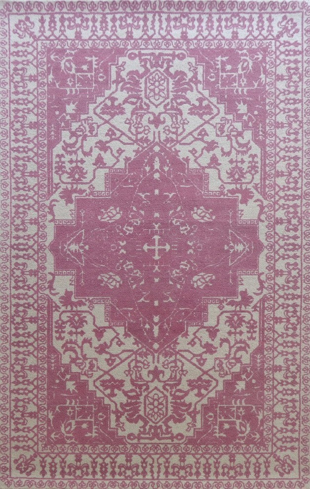 Milan Rug, Ivory/Blush, 8'x11' - Mediterranean - Area Rugs - by ...