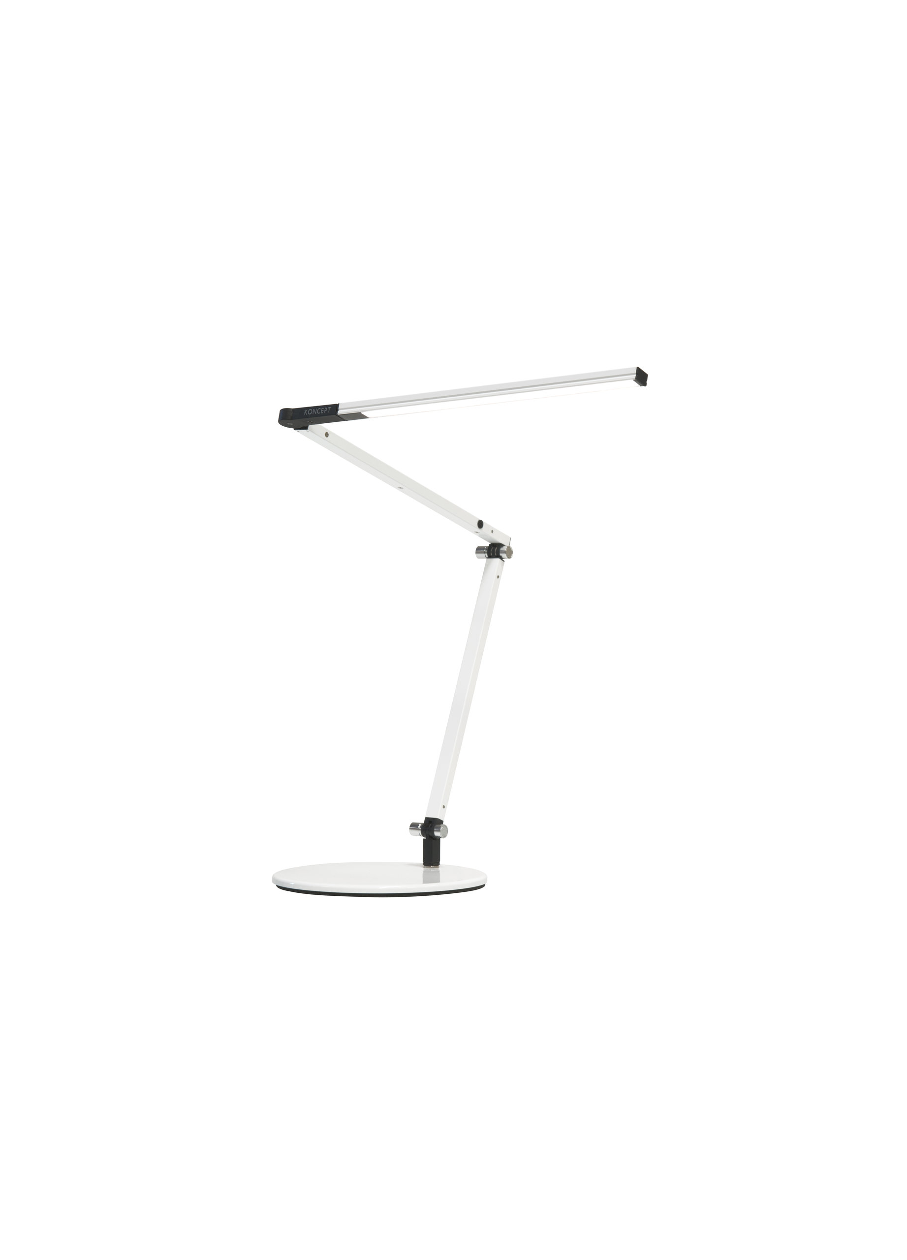 Z-Bar Mini Desk Lamp With Hardwire Wall Mount, Warm Light, White ...