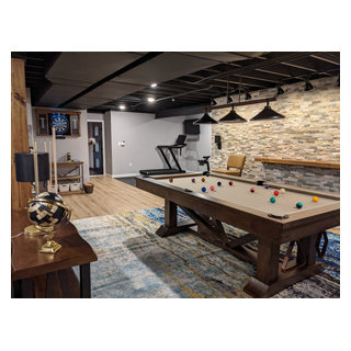 Finished Basement with Smoke Lounge - Basement - Philadelphia - by ...