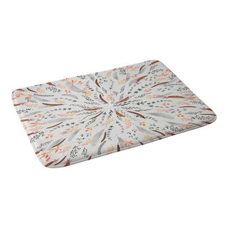 Iveta Abolina Feather Roll Memory Foam Bath Mat, 17"x24" - Contemporary ...