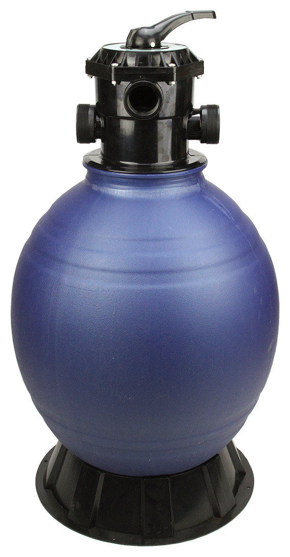 Swimming Pool Sand Filter System With 6-Way Top Valve, 33.5", 33.5 ...