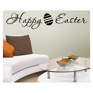 Happy Easter Vinyl Wall Decal hd007, 36 in. - Contemporary - Wall ...