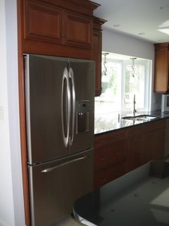 Making Freestanding Fridge Look Built-In Anyone?